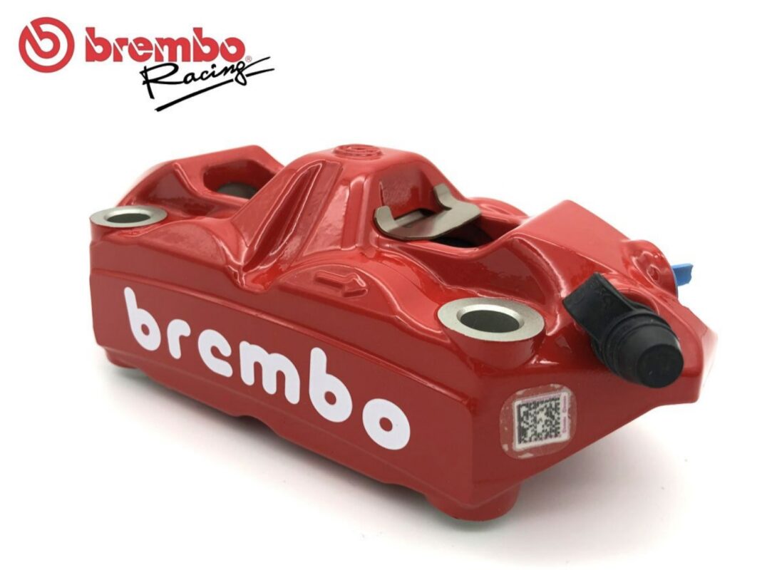 Brembo Racing Red Radial Brake Caliper M4 Monoblock 100mm White Logo ...